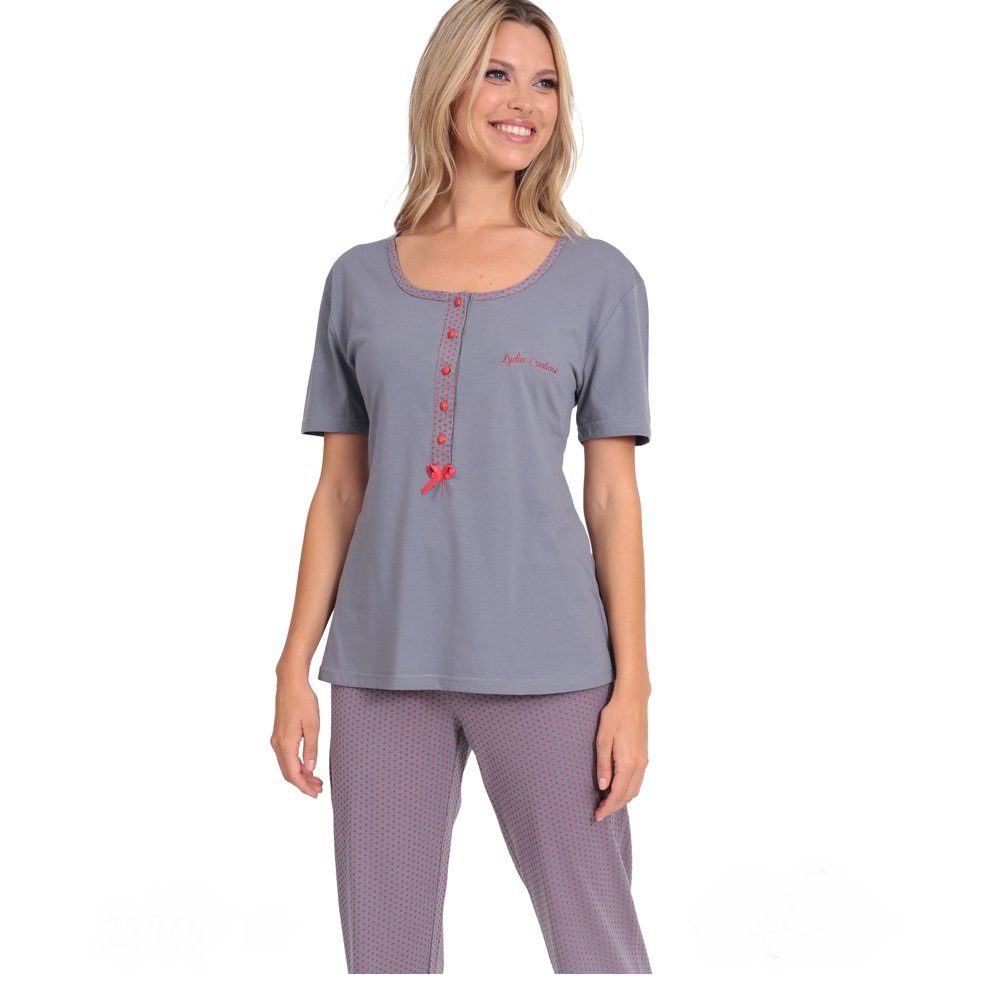 Lydia Creations Γυναικεία Πιτζάμα 22049 - ZYPHIRA